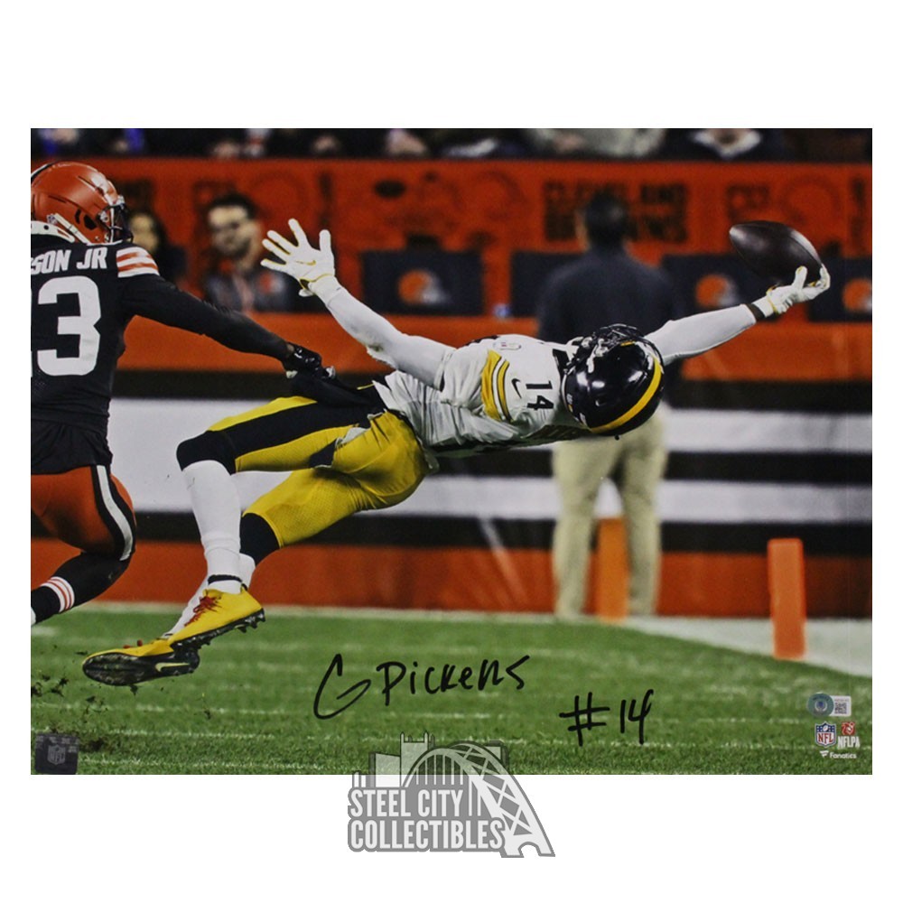 George Pickens Autographed Pittsburgh 16x20 Football Photo - BAS ...