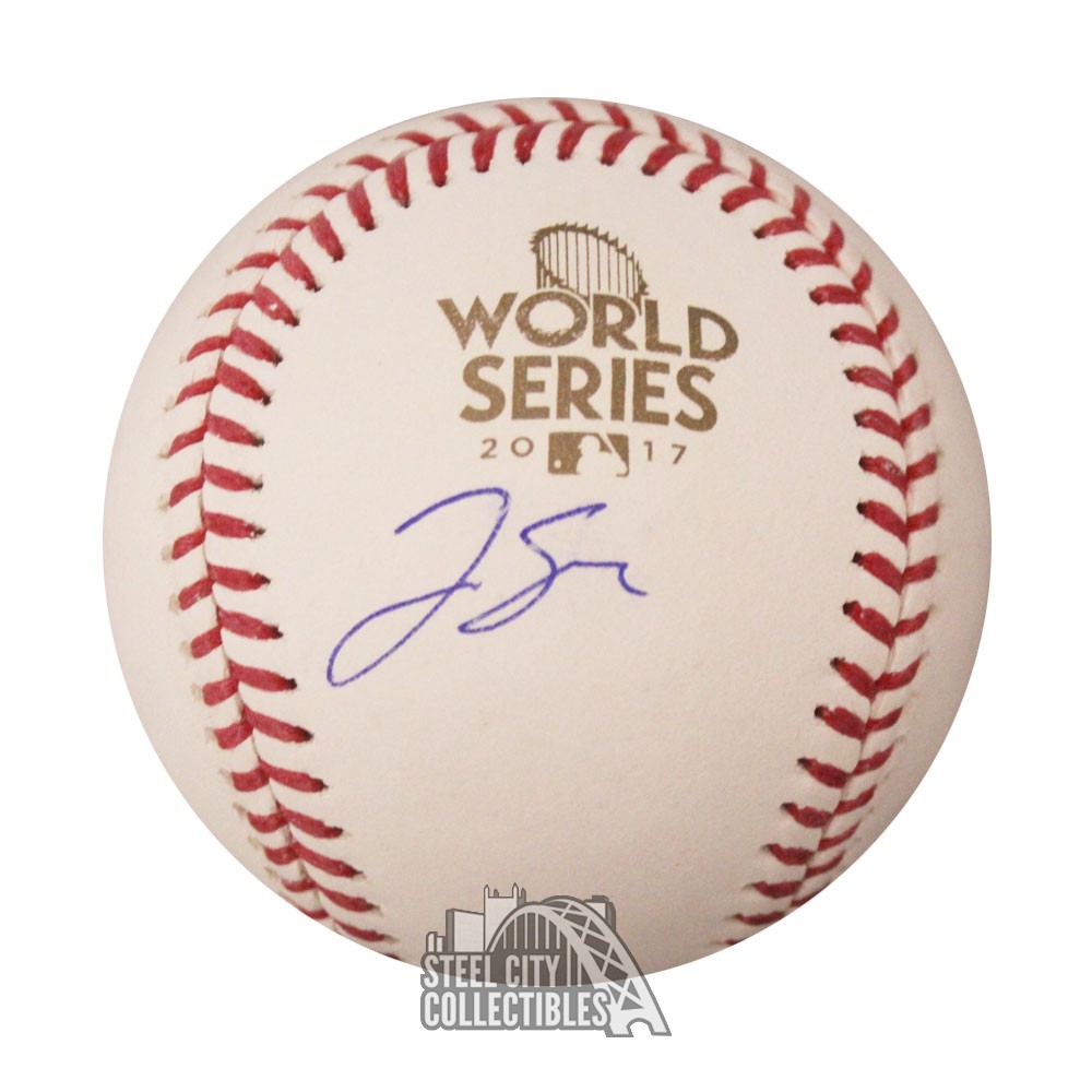 George Springer Autographed Official 2017 World Series Baseball - JSA ...
