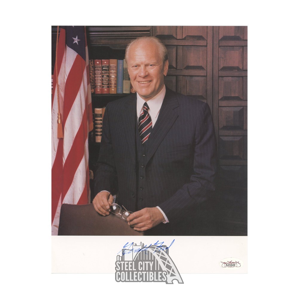 Gerald Ford Autographed 8x10 Photo - JSA (Library) | Steel City ...
