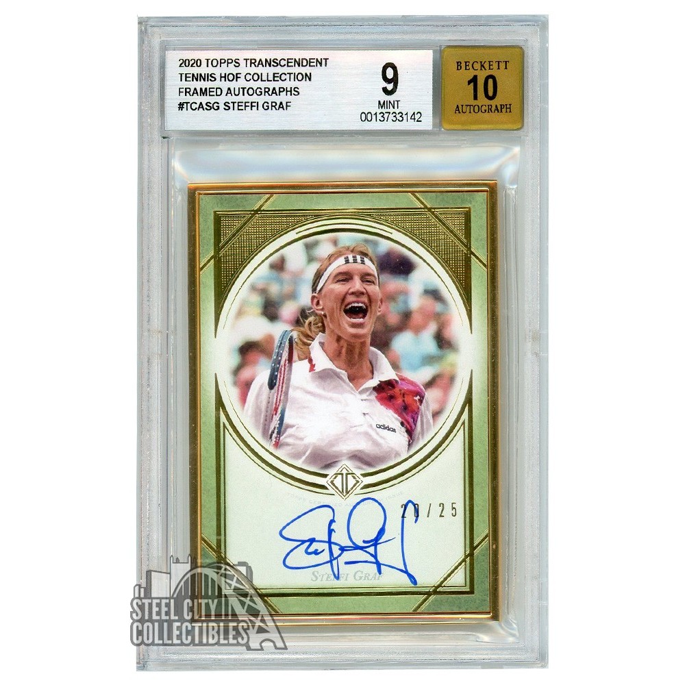 Steffi Graf 2020 Topps Transcendent Tennis Autograph Card 20/25 BGS 9 ...