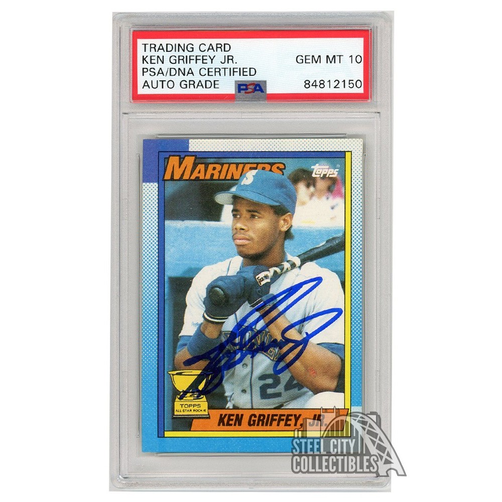 Ken Griffey Jr 1990 Topps Autograph Card #336 PSA/DNA 10 | Steel City ...