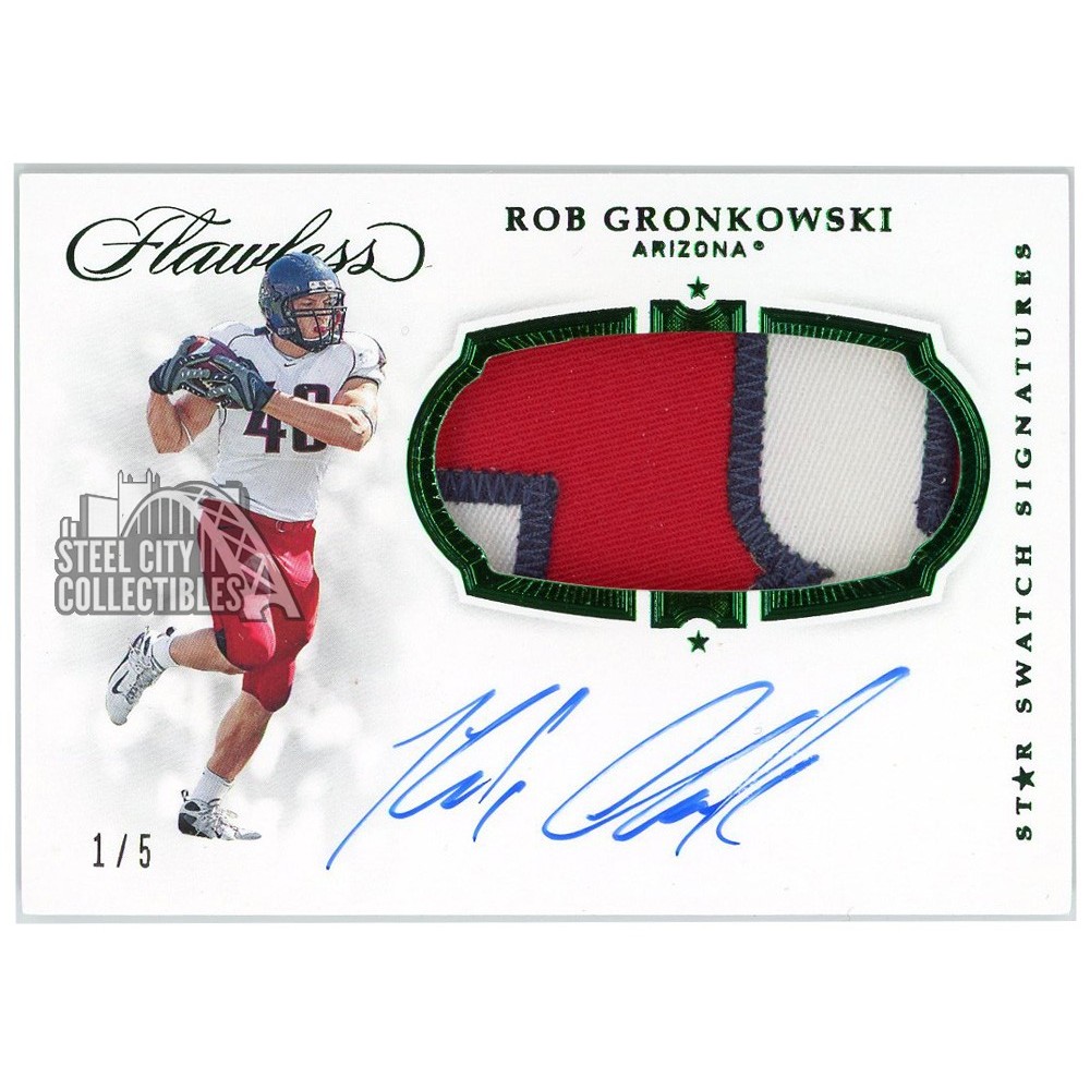 Rob Gronkowski 2019 Flawless Collegiate Star Swatch Game-Used Patch ...