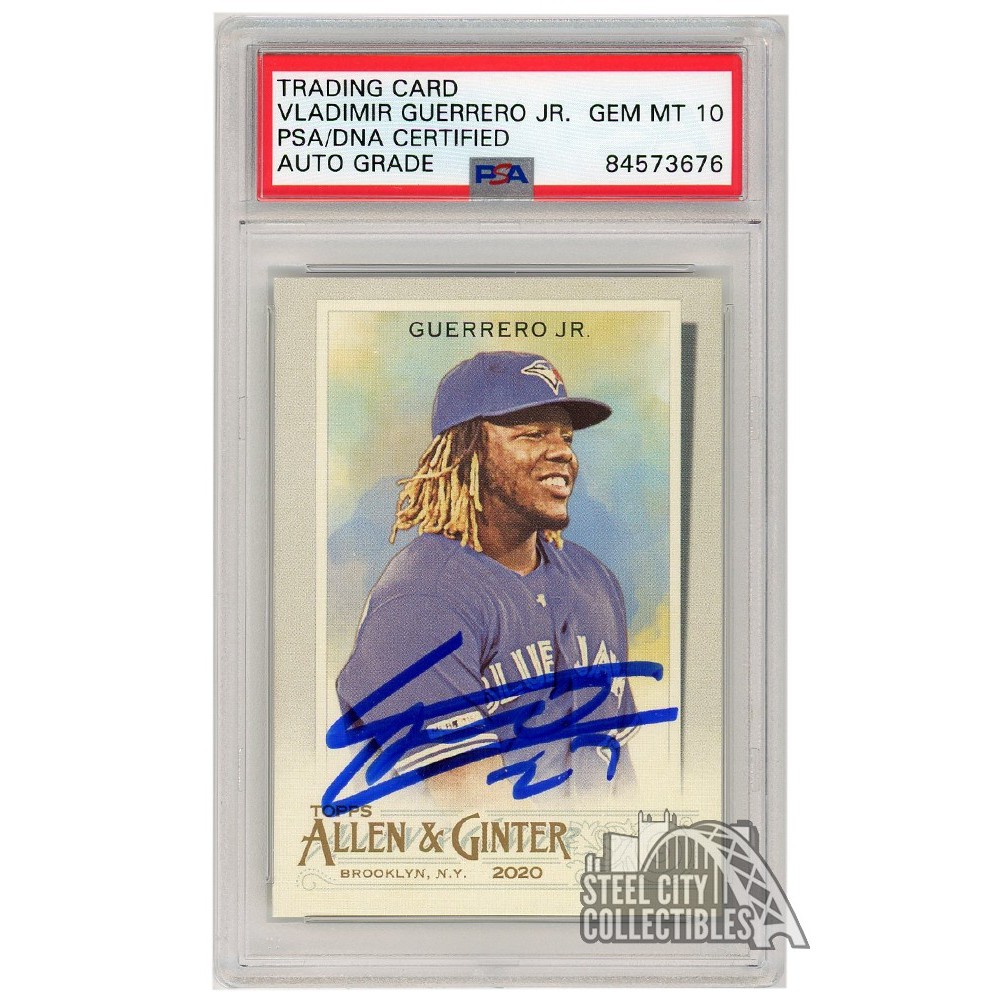 Vladimir Guerrero Jr 2020 Topps Allen & Ginter Autograph Card #50 PSA ...