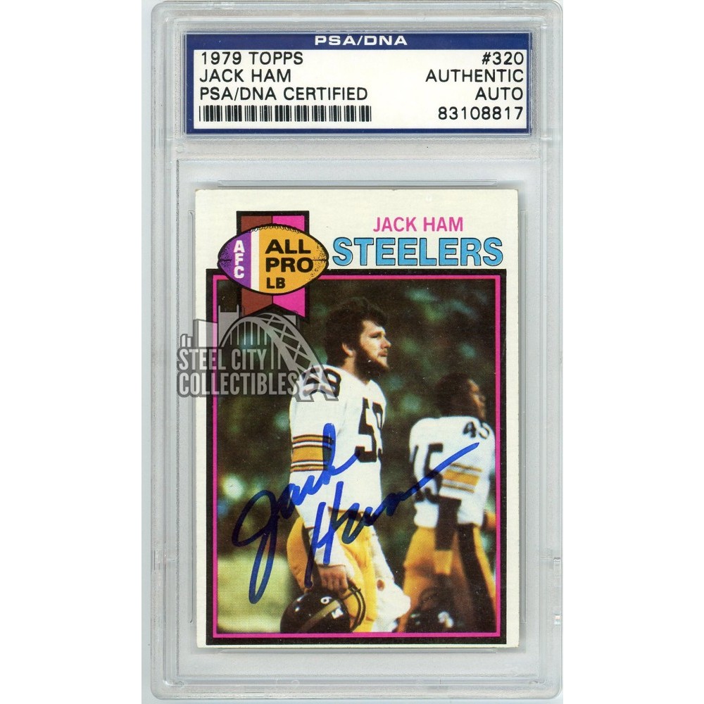 Jack Ham 1979 Topps Autograph Card #320 PSA/DNA | Steel City Collectibles