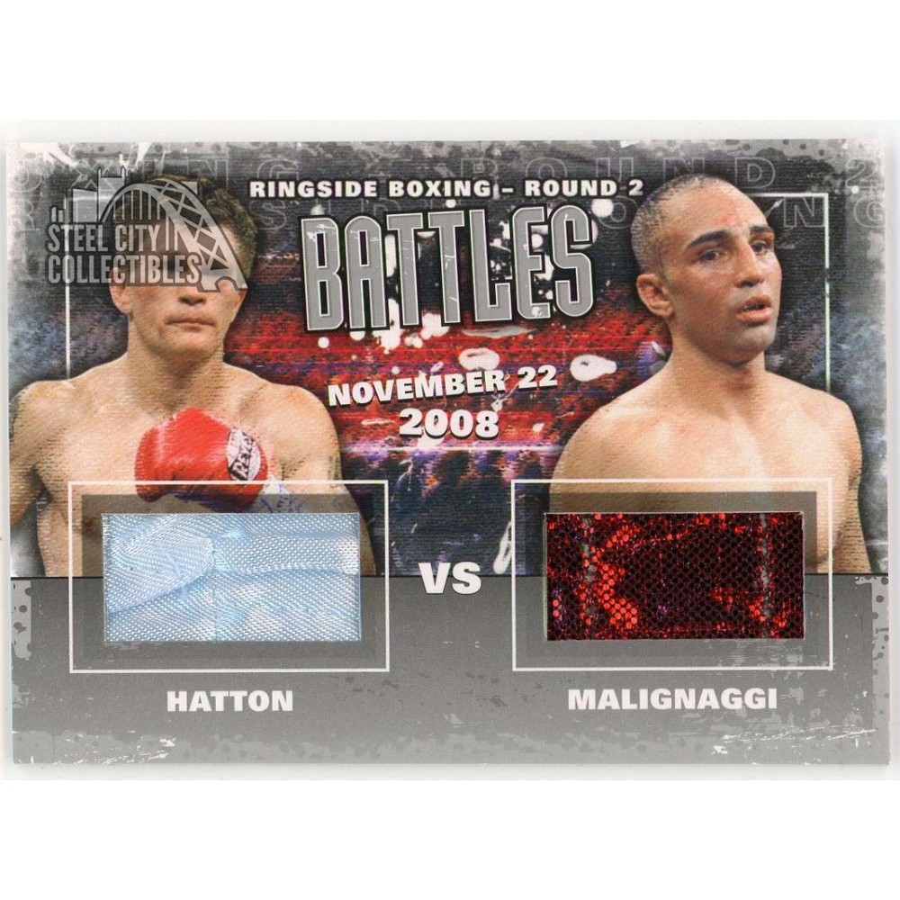 Ricky Hatton Paulie Malignaggi 2011 ITG Ringside Boxing Battles Silver ...