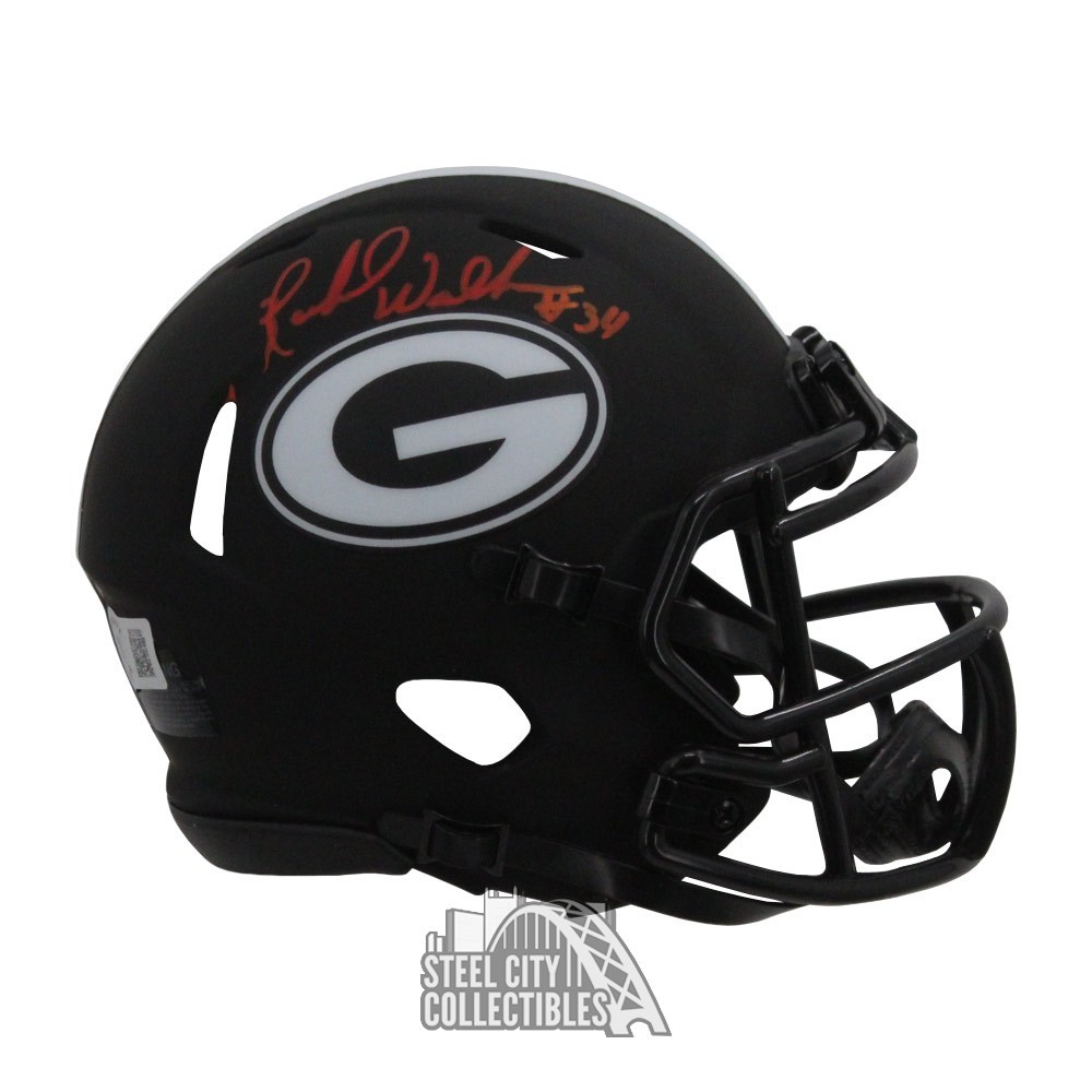Herschel Walker Autographed Georgia Eclipse Mini Football Helmet - BAS ...