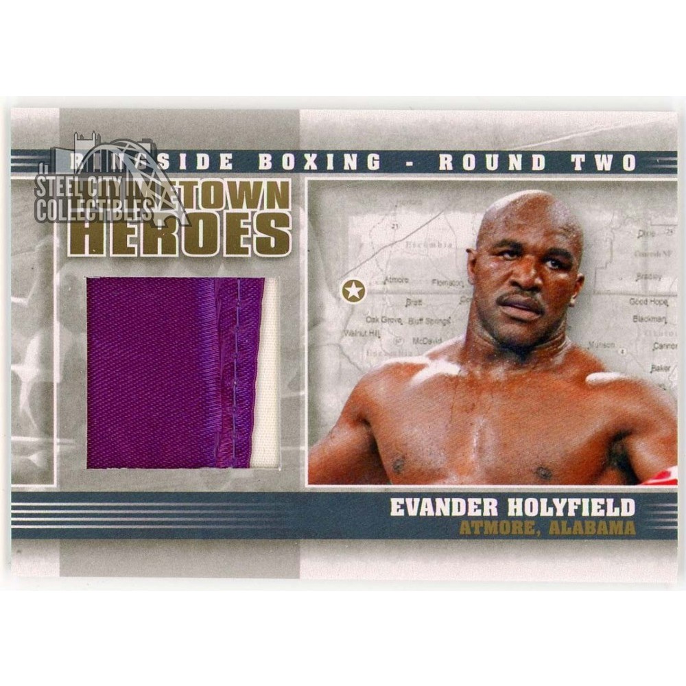 Evander Holyfield 2011 ITG Ringside Boxing Hometown Heroes Gold Trunks ...