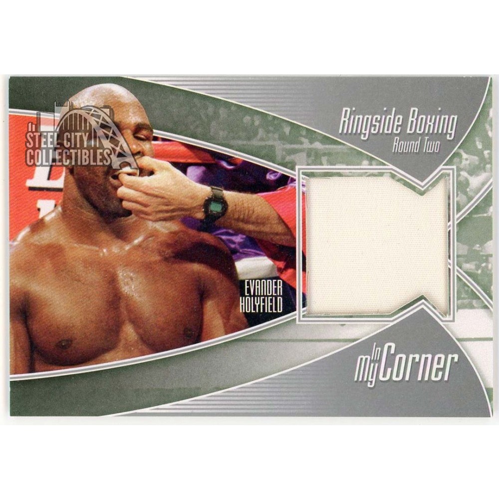 Evander Holyfield 2011 ITG Ringside Boxing In My Corner Silver Trunks ...