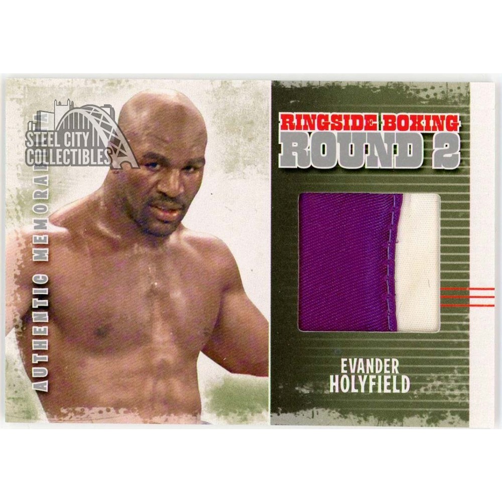 Evander Holyfield 2011 ITG Ringside Boxing Silver Trunks Card #AM-35 ...