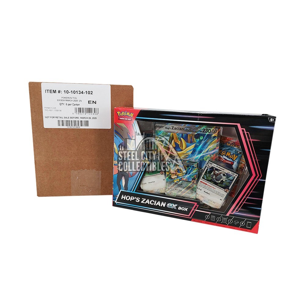 Pokemon Hop's Zacian ex 6-Box Case | Steel City Collectibles