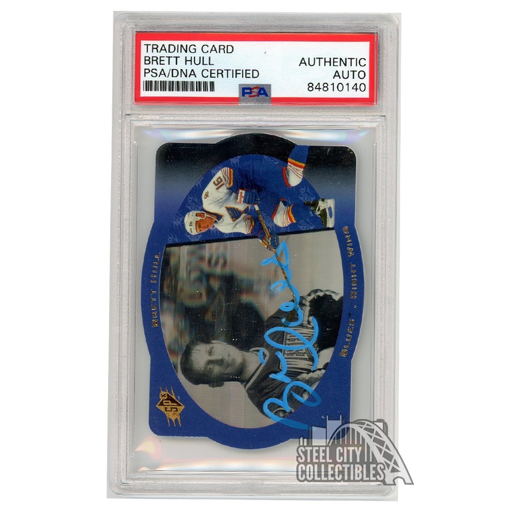 Brett Hull 1996-97 Upper Deck SPX Autograph Card #40 PSA/DNA (Light ...