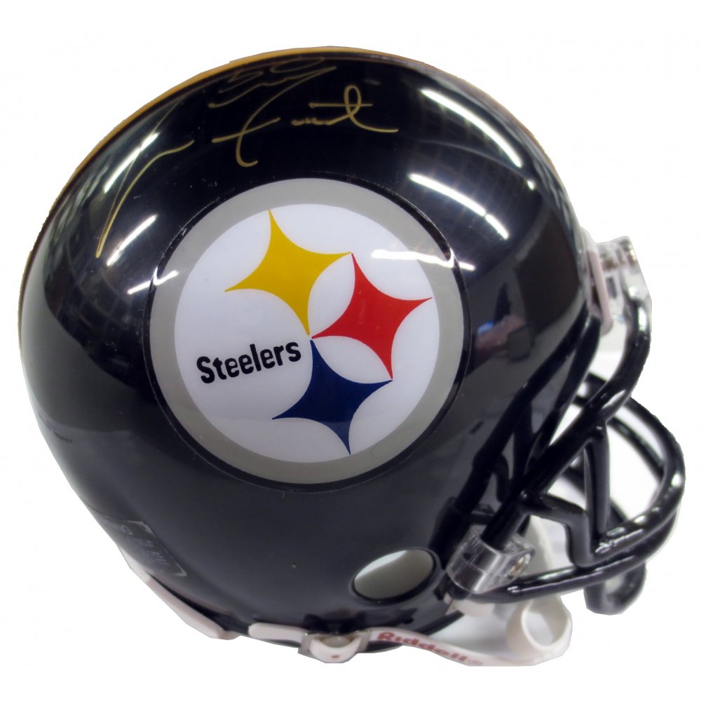 Larry Foote Autographed Pittsburgh Steelers Black Mini Football Helmet ...