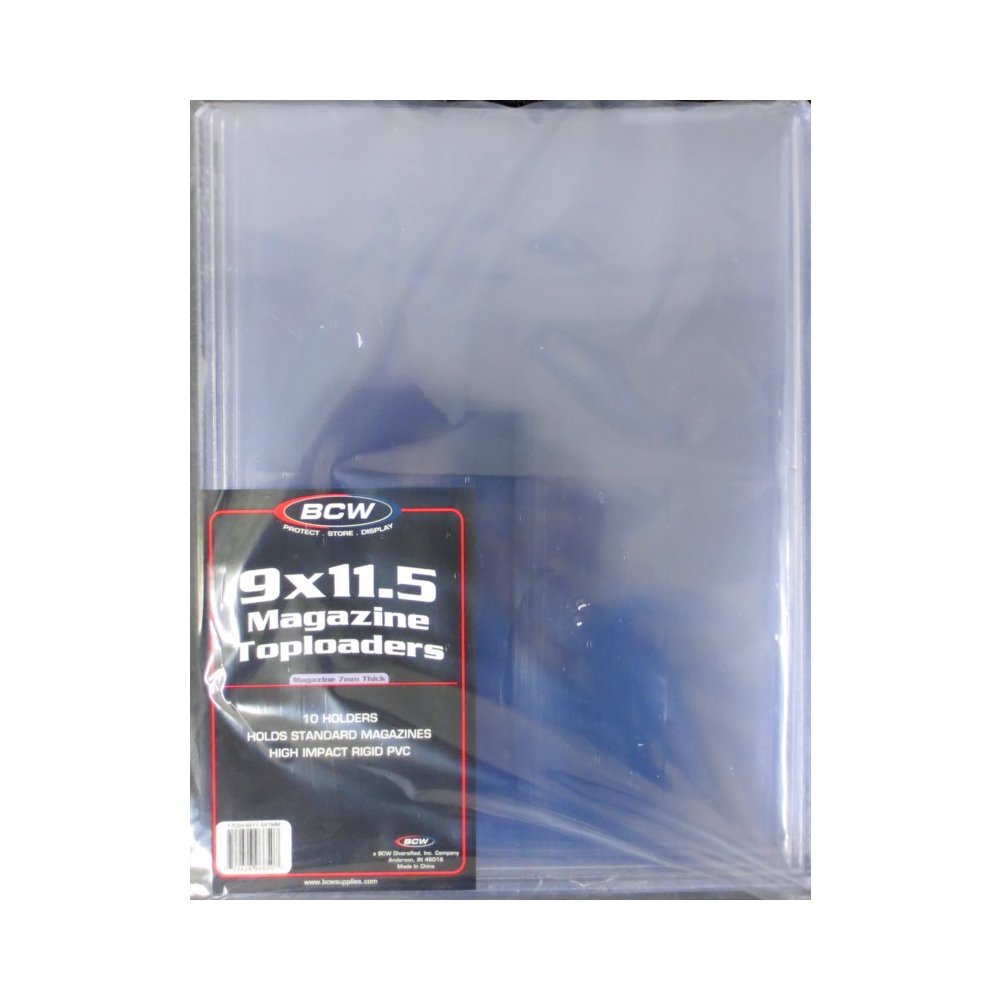 9x11.5 BCW Magazine 7mm Thick Toploader pack of 10 | Steel City ...