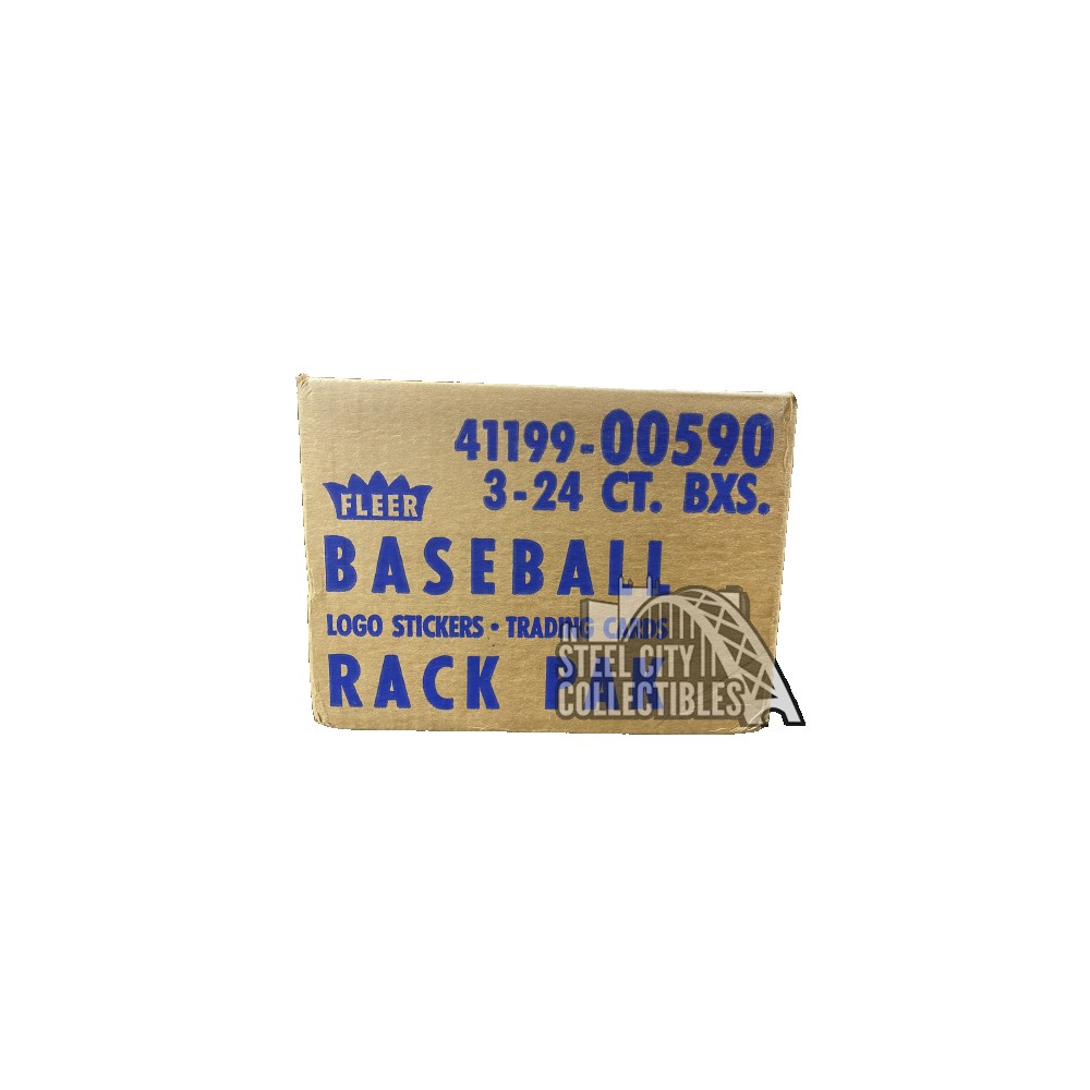 1989 Fleer Baseball 24 Pack Rack Pack 3-Box Case | Steel City Collectibles