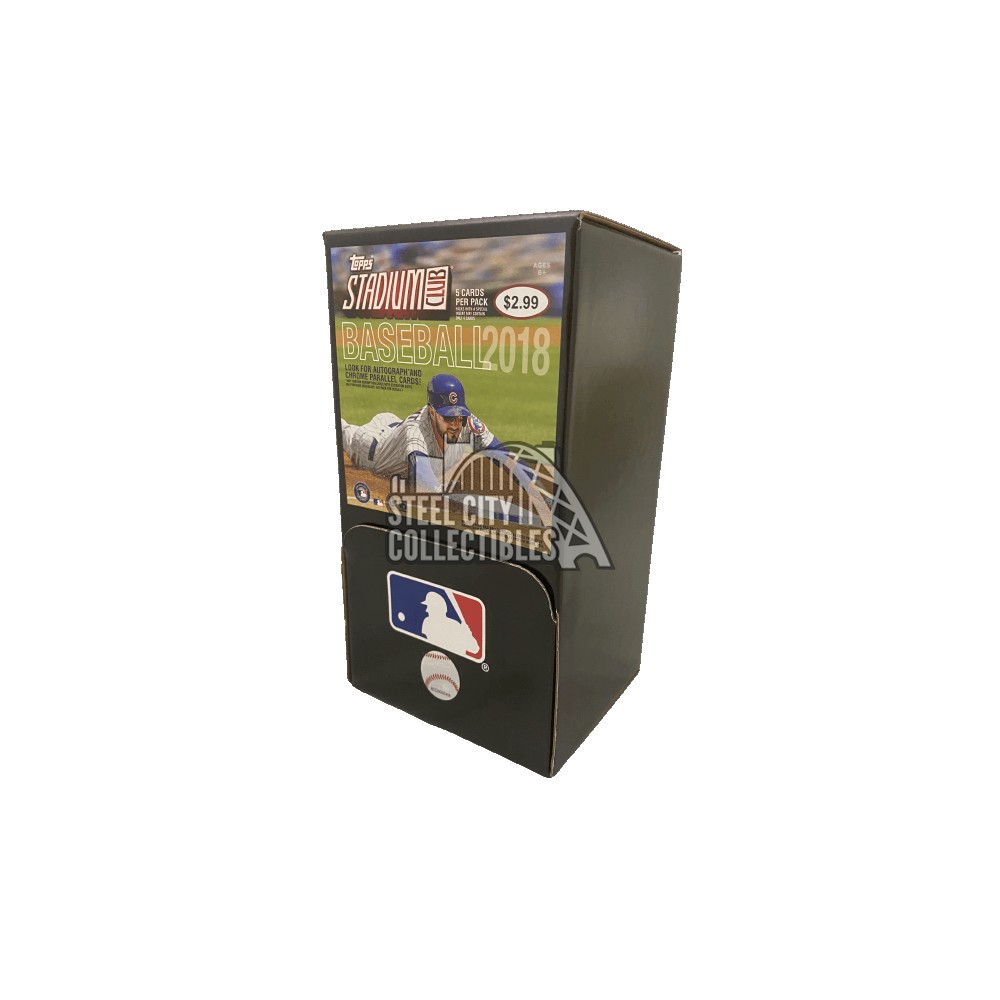2018 Topps Stadium Club Baseball Gravity Feed 24 Pack Box | Steel City ...