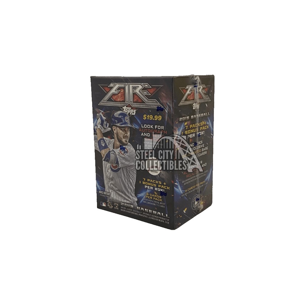 2018 Topps Fire Baseball 7-pack Blaster Box | Steel City Collectibles