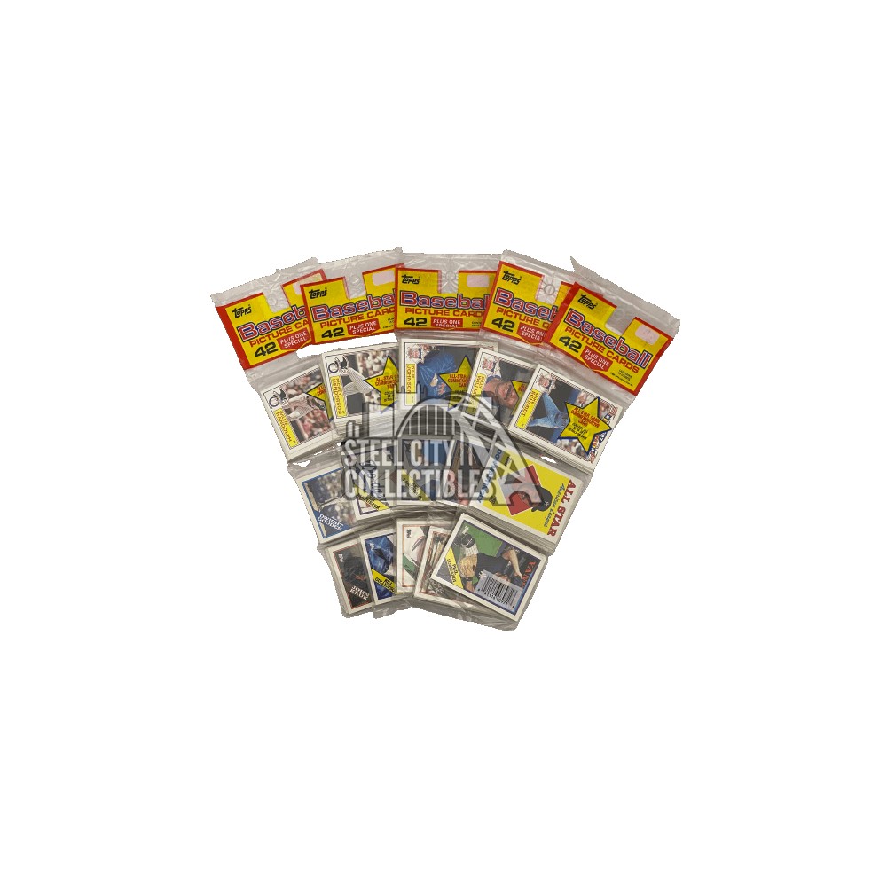 1988 Topps Baseball Rack Pack 17-pack Lot | Steel City Collectibles
