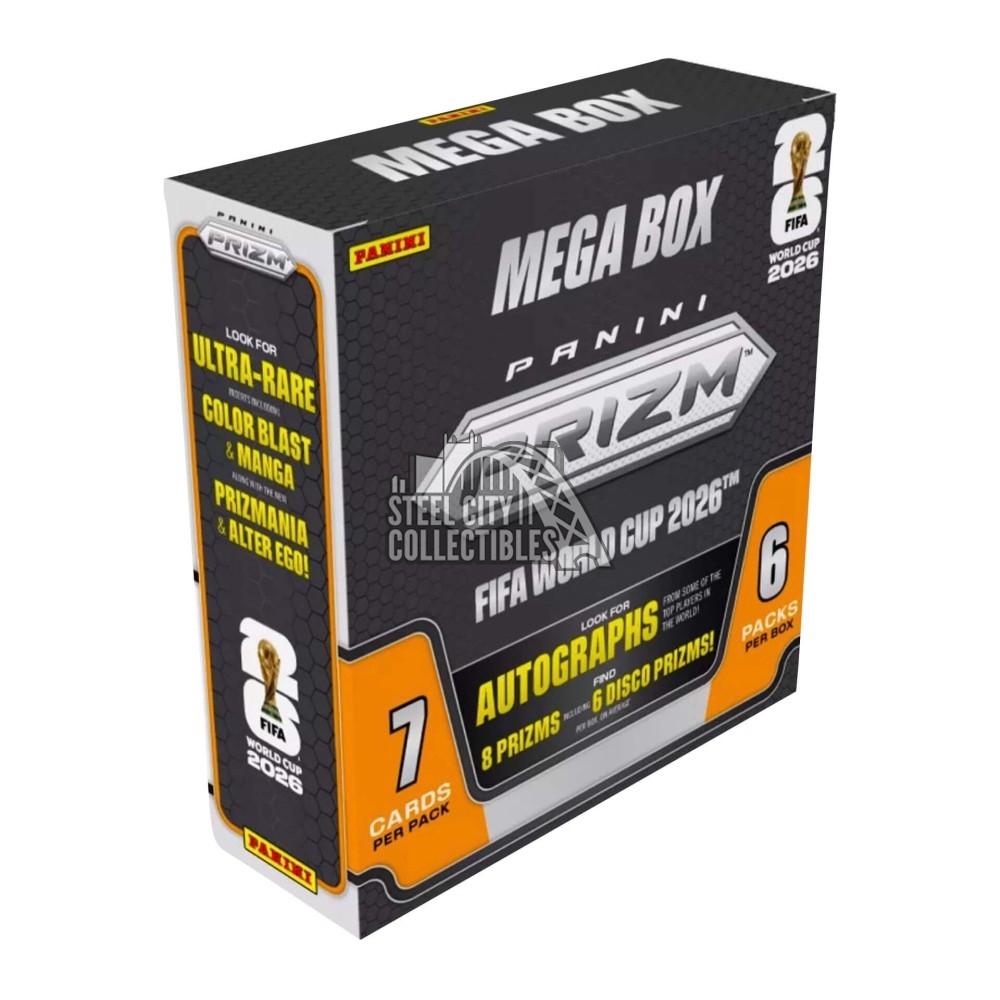 2026 Panini Prizm FIFA World Cup Soccer Mega Box | Steel City Collectibles