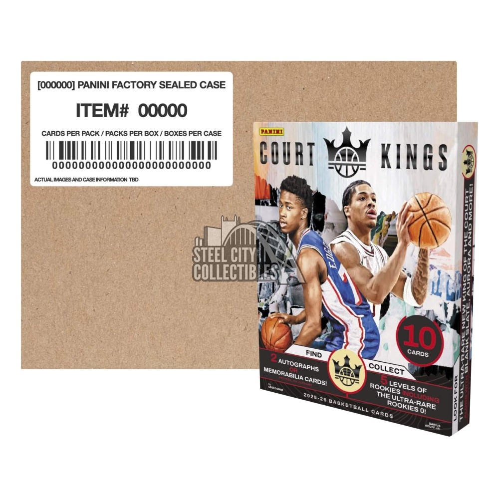 2025-26 Panini Court Kings Basketball Hobby 16-Box Case | Steel City ...