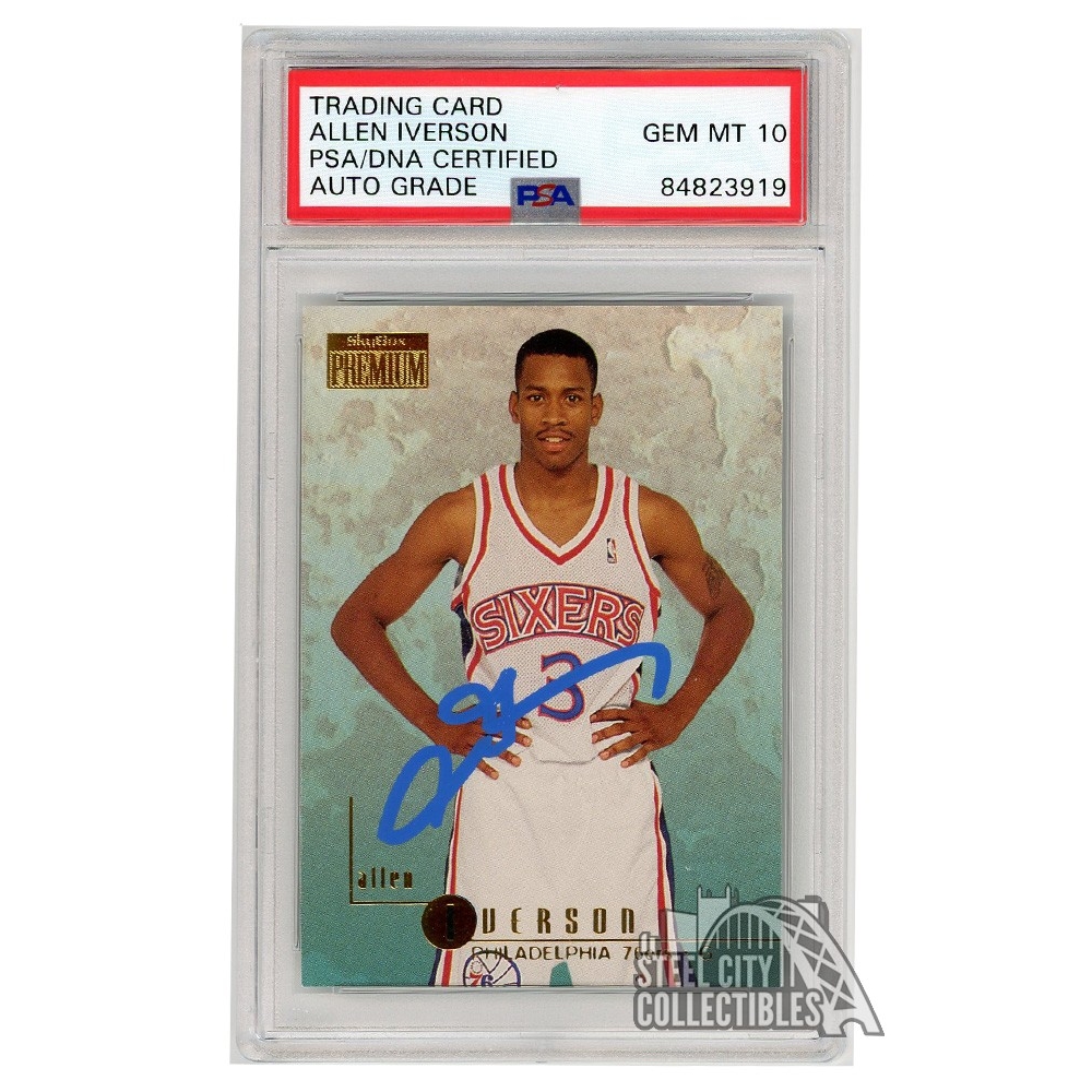 Nba Rookie Card 1996-97 Upper Deck Allen Iverson Rookie Card #91 - PSA ...