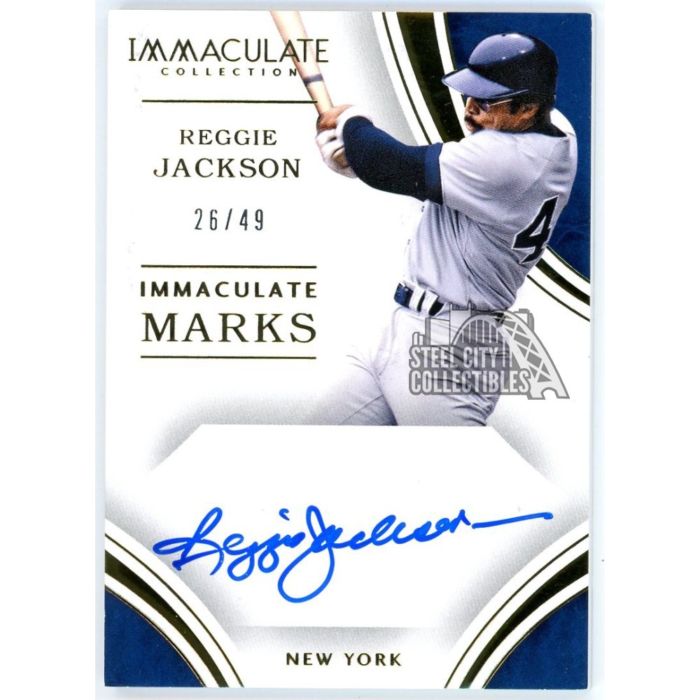 Reggie Jackson 2016 Panini Immaculate Immaculate Marks Auto Card #IM-RJ ...