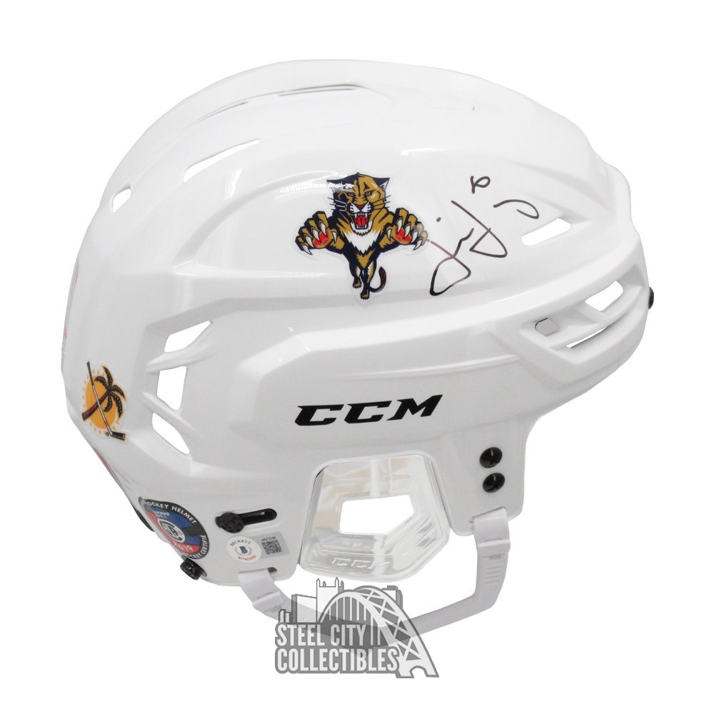Jaromir Jagr Autographed Florida CCM White Full Size Hockey Helmet ...