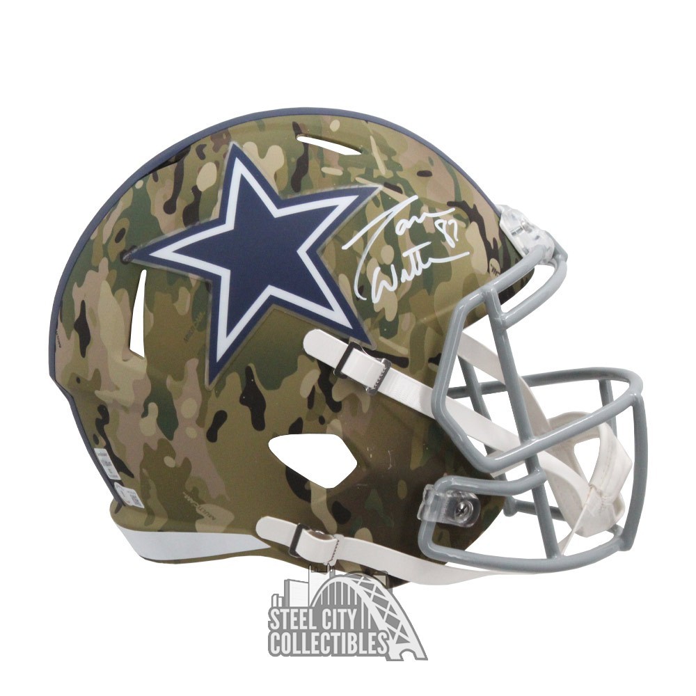 Jason Witten Autographed Dallas Camo Replica Full Size Football Helmet ...