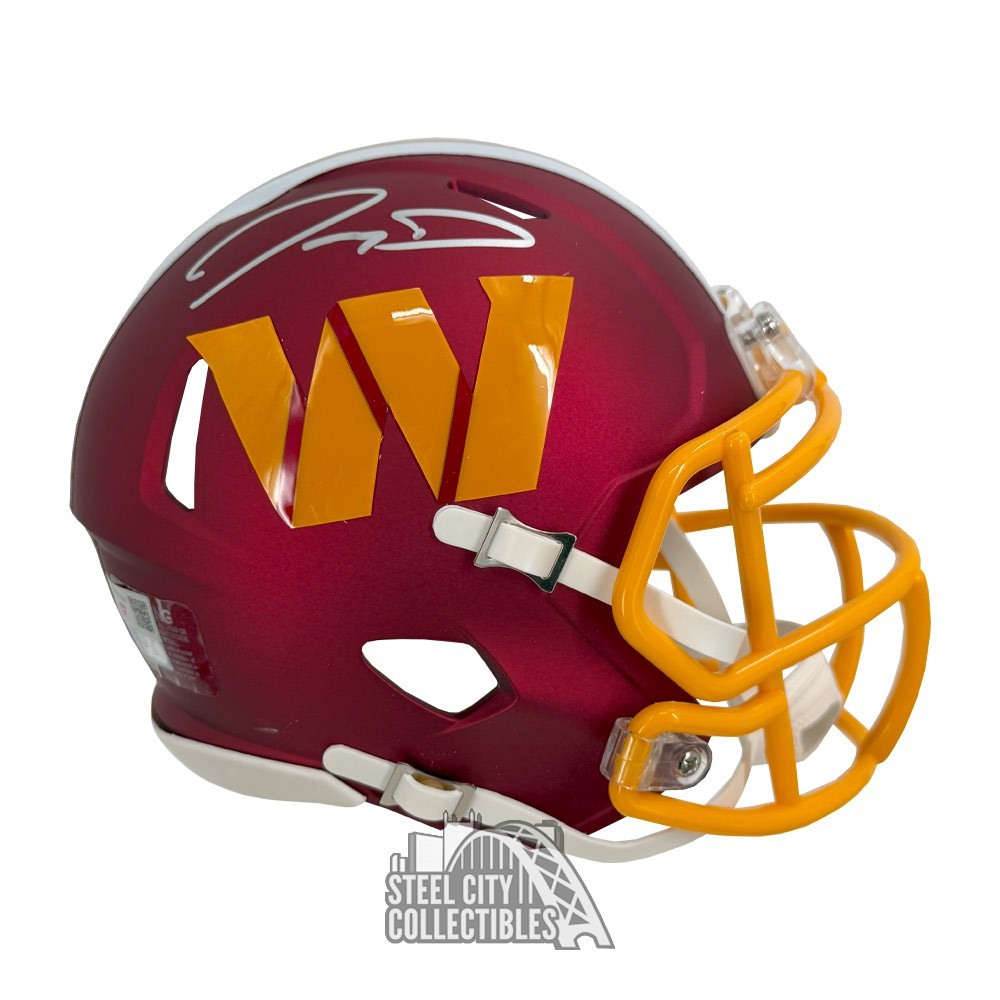 Jayden Daniels Autographed Washington Commanders ALT 2025 Mini Football ...