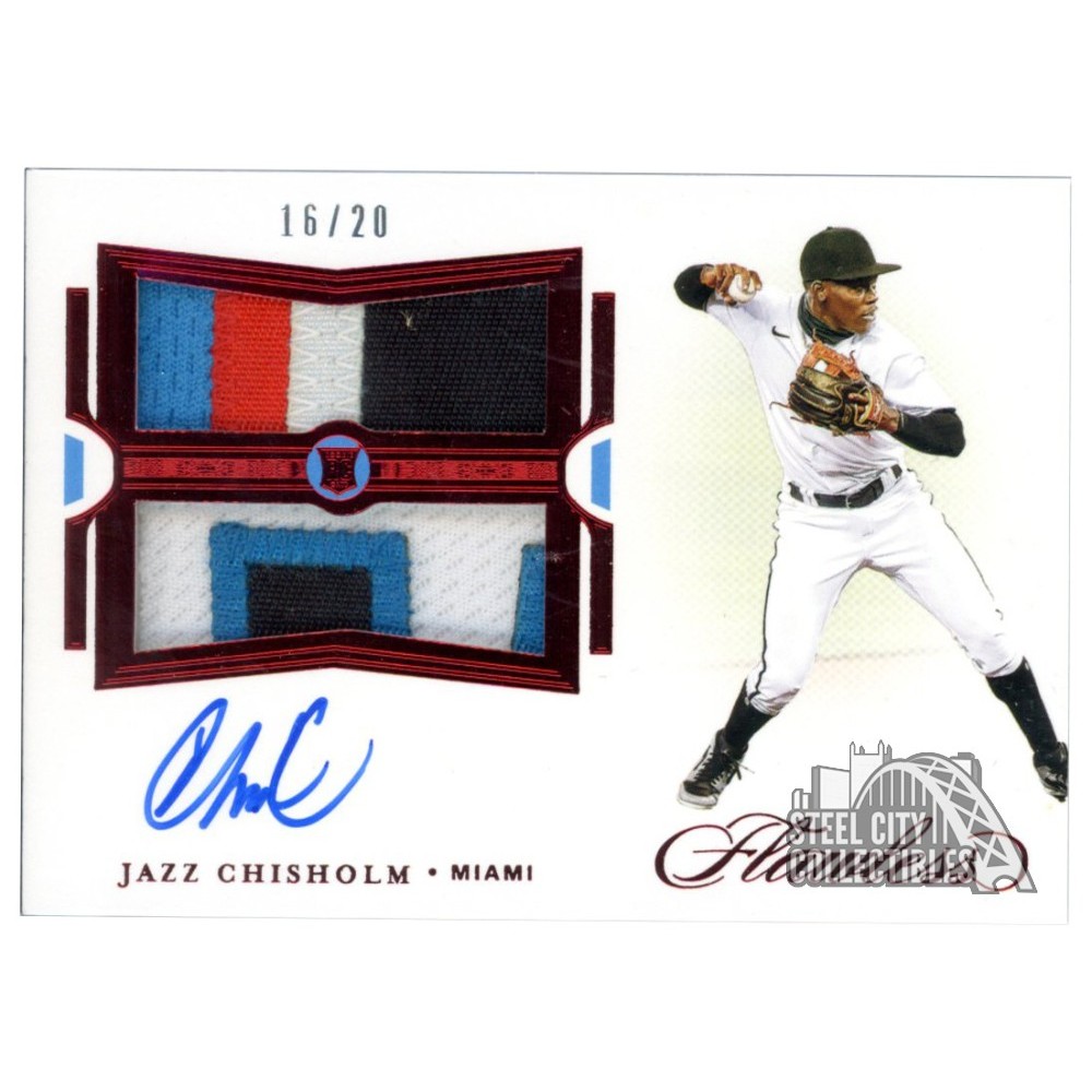 Jazz Chisholm 2021 Panini Flawless Rookie Patch Autograph Card #RDPA-JC ...
