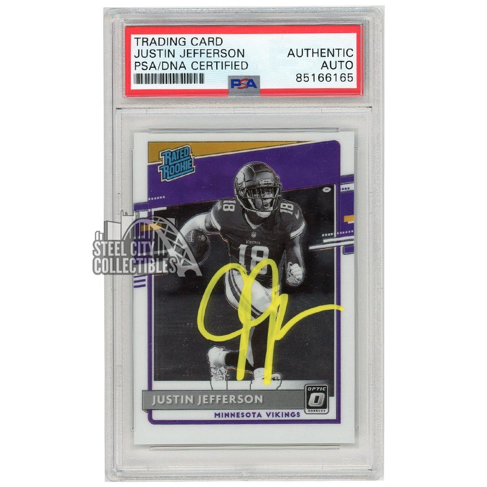 Justin Jefferson 2020 Panini Donruss Optic Rated Rookie Variation ...