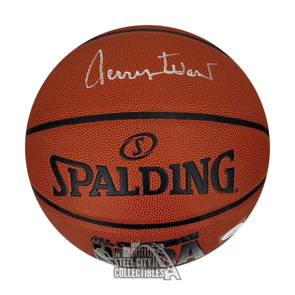 Jerry West Autographed Spalding Basketball - JSA COA | Steel City ...