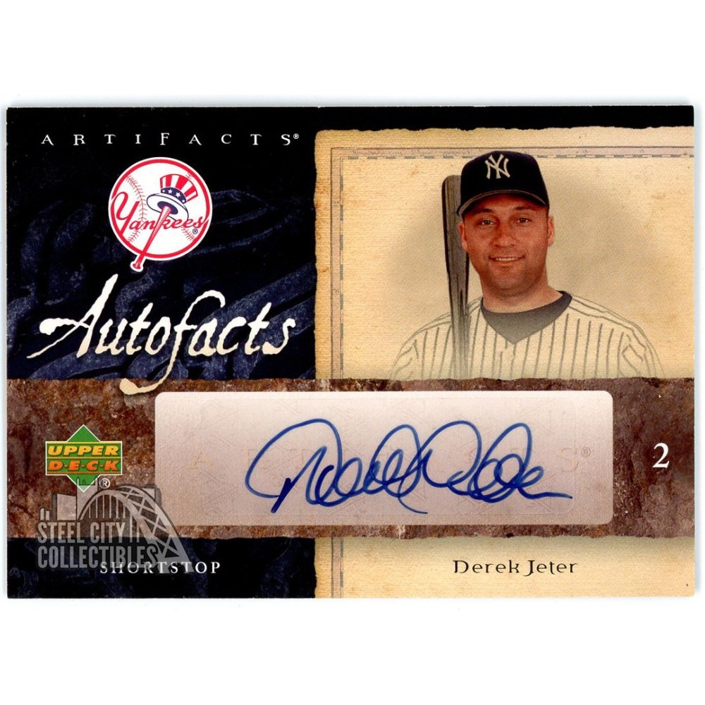 Derek Jeter 2007 Upper Deck Artifacts Autofacts Autograph Card #AF-DJ ...