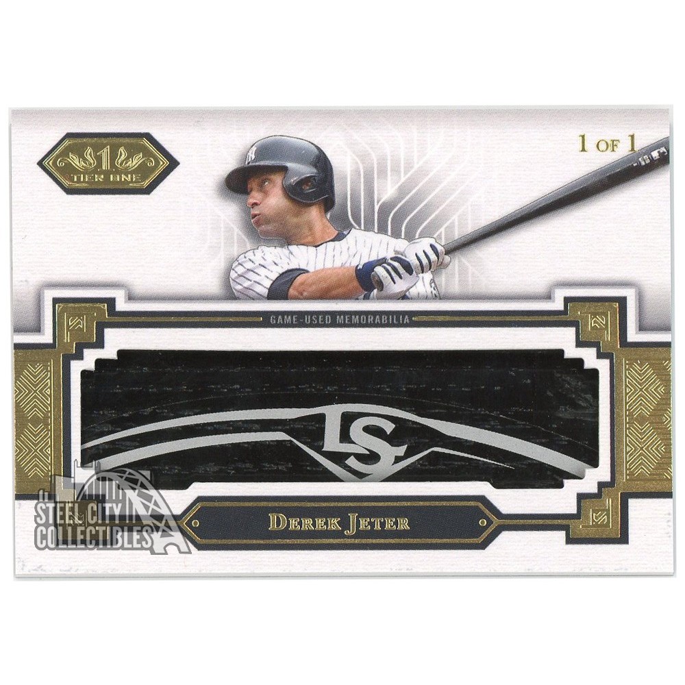 Derek Jeter 2023 Topps Tier One Limited Lumber Game-Used Bat Barrel ...