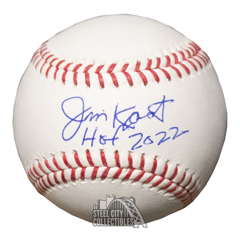 Jim Kaat Autographed Official MLB Baseball HOF 2022 Inscription - BAS ...