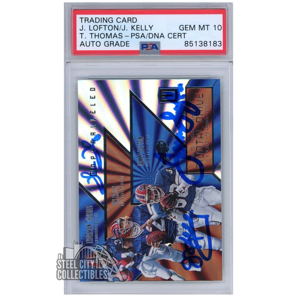 Jim Kelly, Thurman Thomas, James Lofton 2016 Panini Unparalleled ...