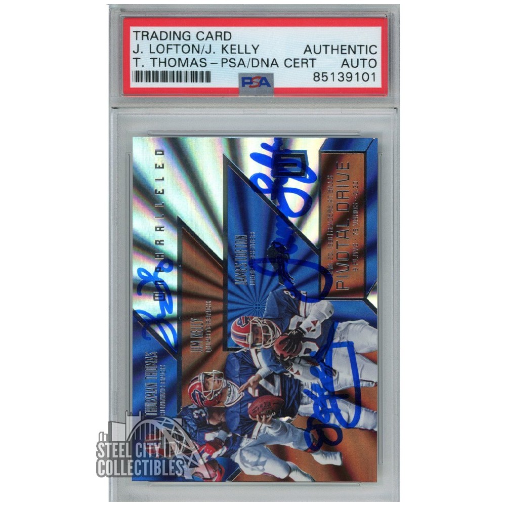 Jim Kelly, Thurman Thomas, James Lofton 2016 Panini Unparalleled ...