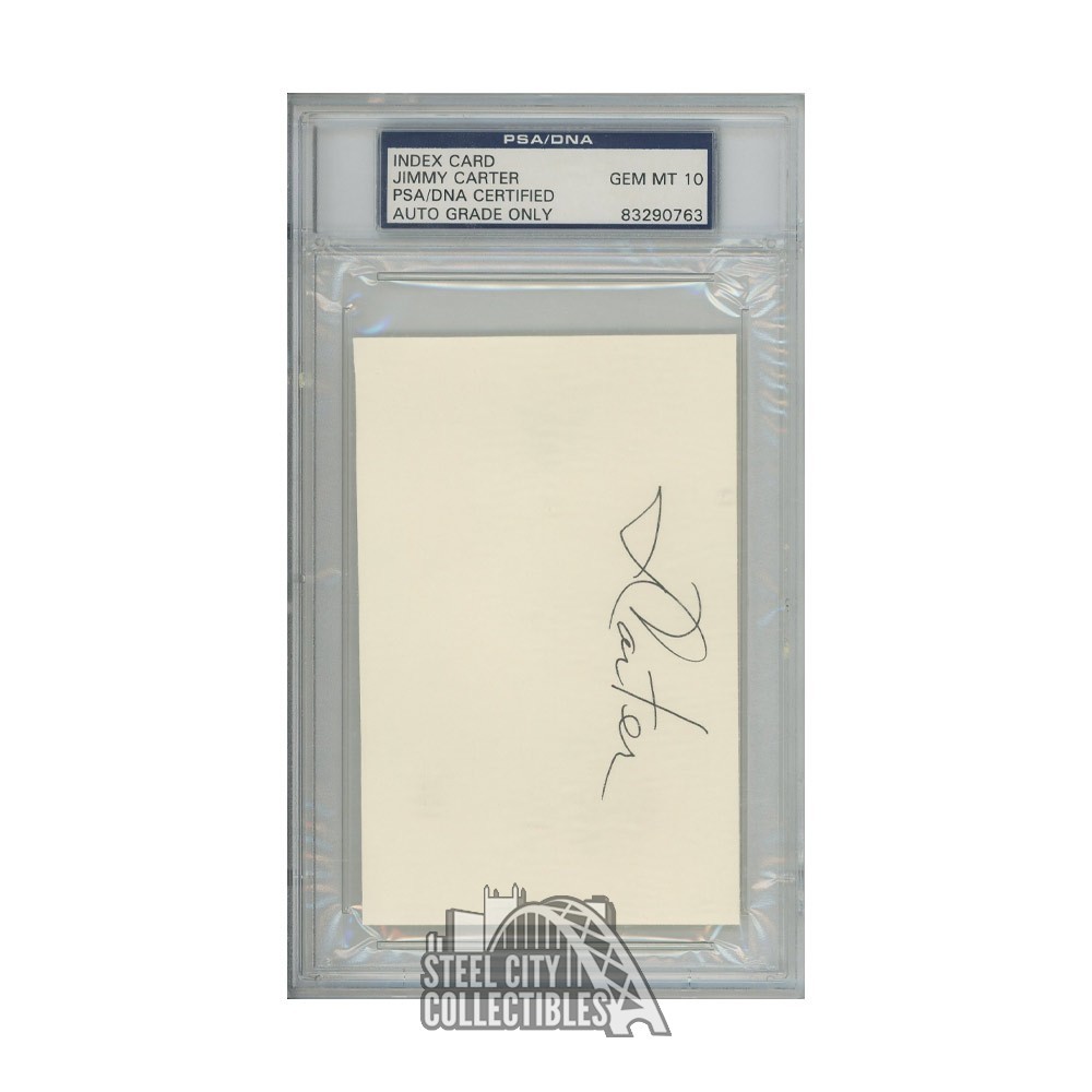 Jimmy Carter Autographed Cut Signature - PSA/DNA 10 (83290763) | Steel ...