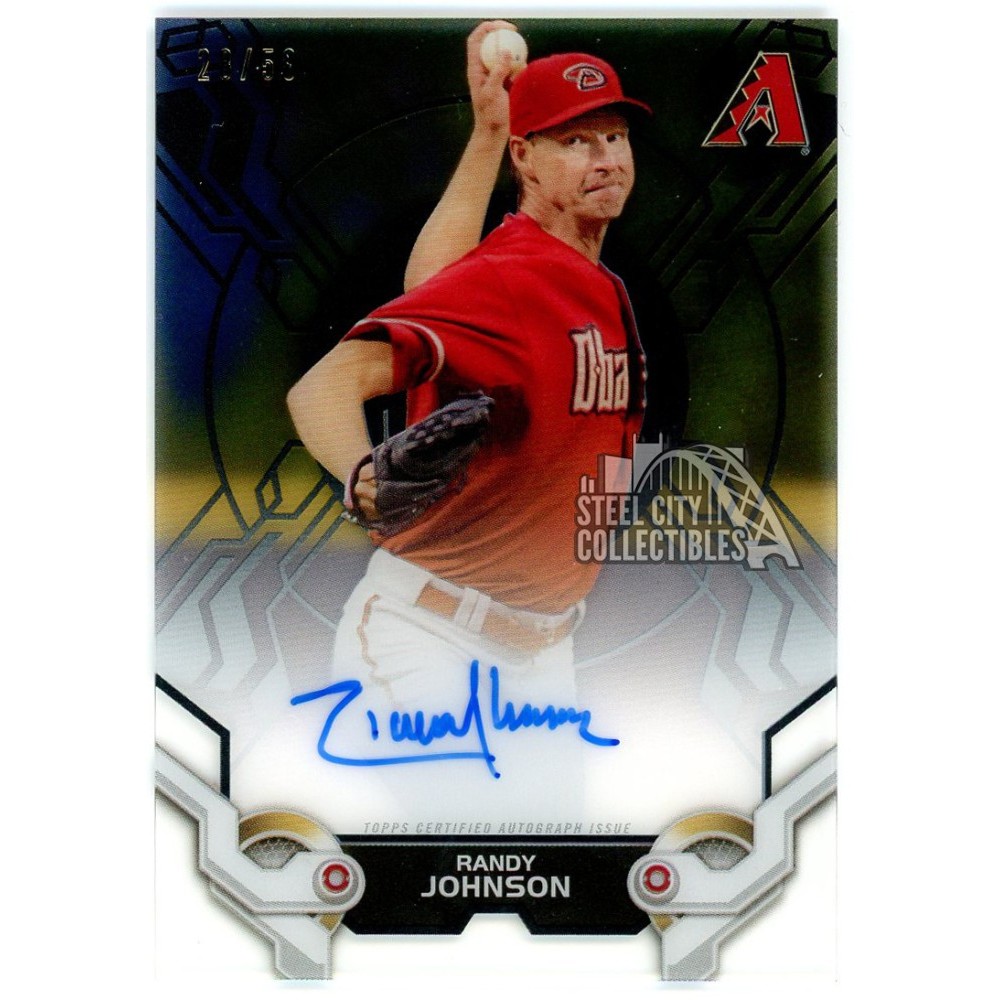 Randy Johnson 2019 Topps High Tek Autograph Card #HTA-RJ 28/50 | Steel ...