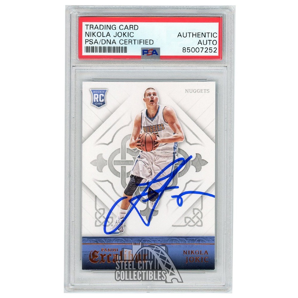 Nikola Jokic 2015-16 Panini Excalibur Autograph Rookie Card #199 PSA ...