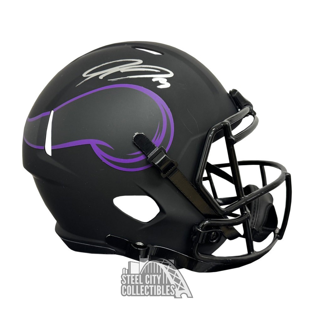 Jordan Addison Autographed Minnesota Eclipse Replica Full Size Football ...