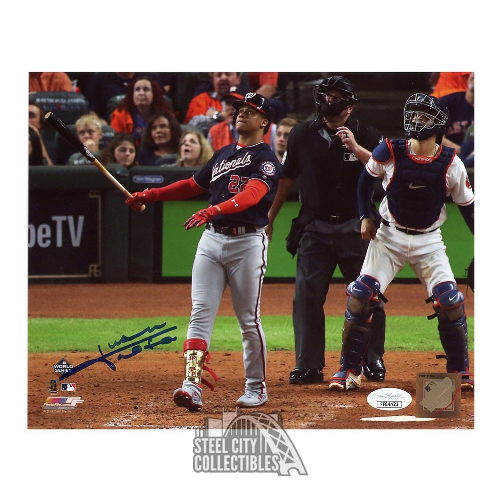 Juan Soto Autographed 2019 World Series Washington Home Run 8x10 Photo ...