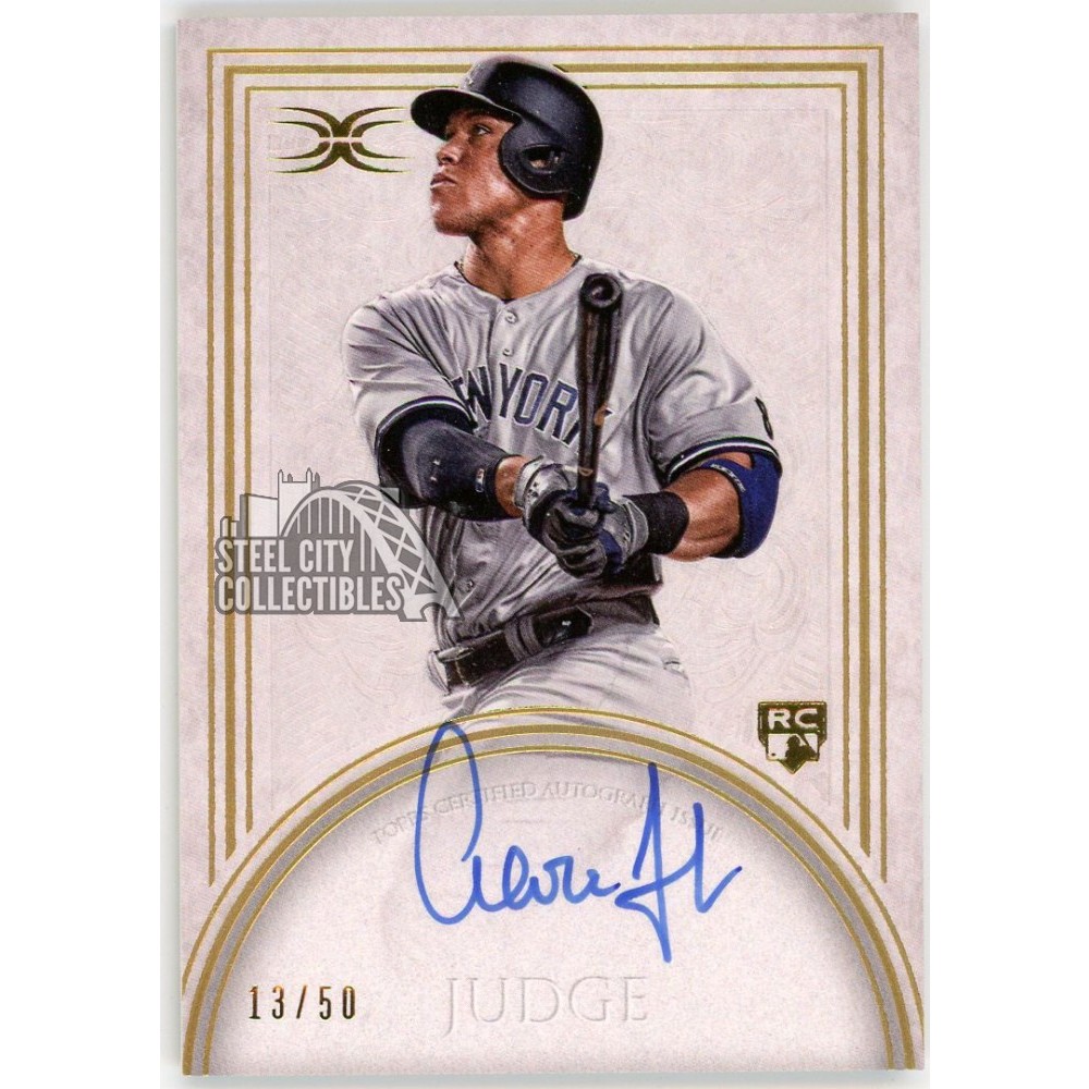 Aaron Judge 2017 Topps Definitive Rookie Autograph Card #DCRA-AJ 13/50 ...
