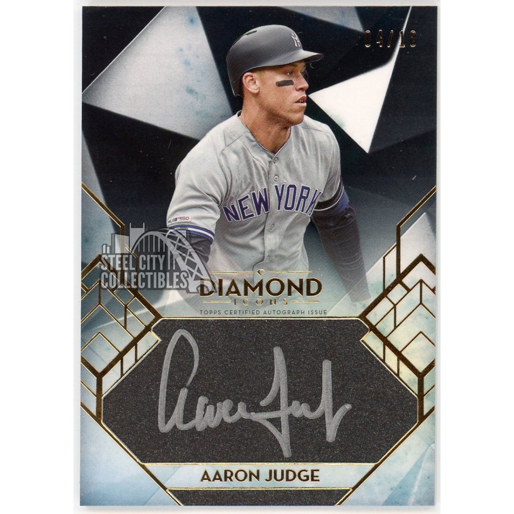 Aaron Judge 2020 Topps Diamond Icons Silver Ink Autograph Card #SI-AJU ...