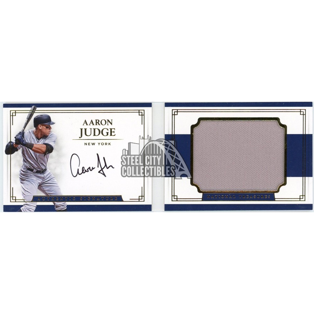 Aaron Judge 2017 Panini National Treasures Rookie Jersey Autograph ...