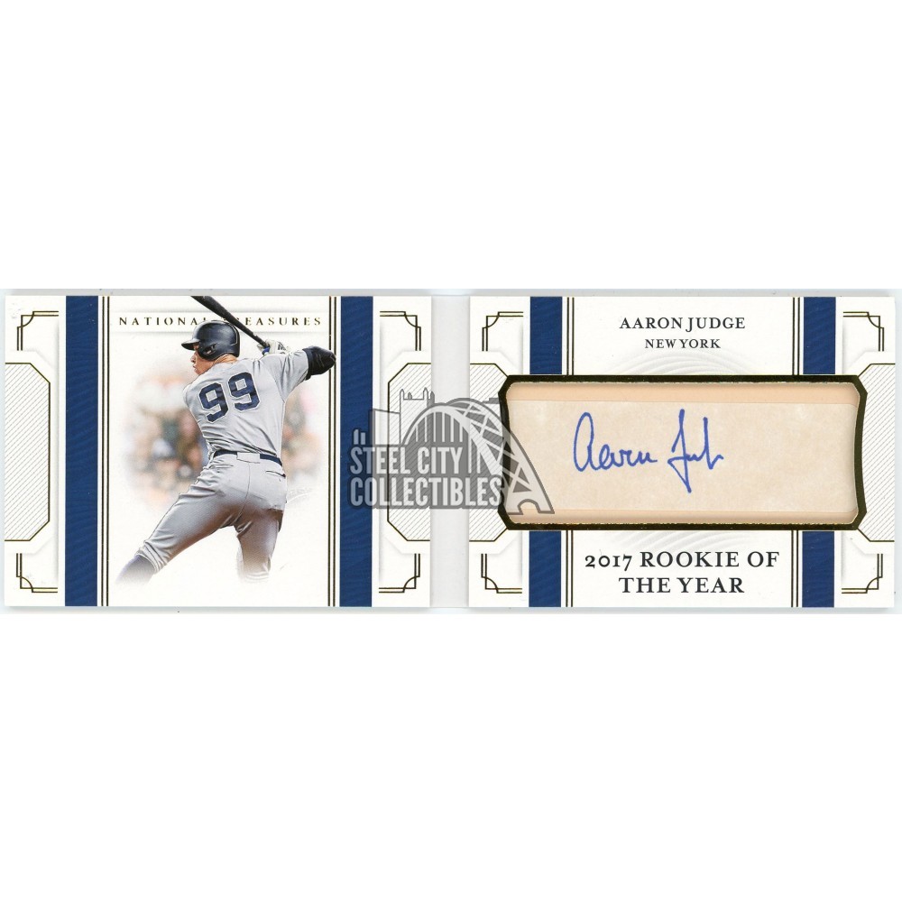 Aaron Judge 2019 Panini National Treasures Cut Signature Autograph ...