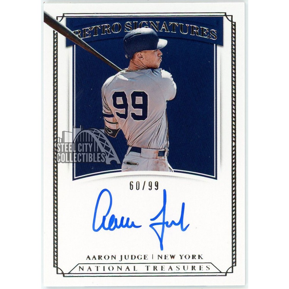 Aaron Judge 2019 Panini National Treasures Retro Autograph Card #RS-AJ ...