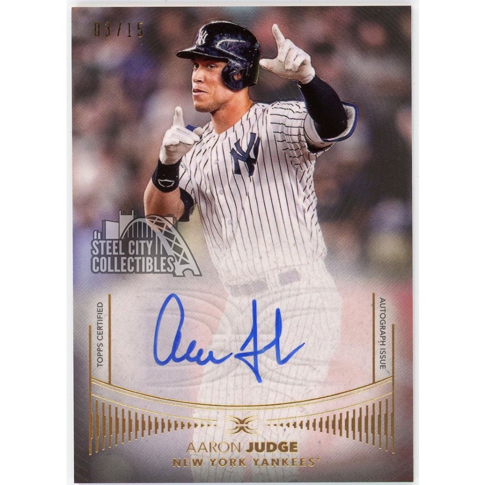 Aaron Judge 2021 Topps Definitive Defining Images Autograph Card #DIA ...