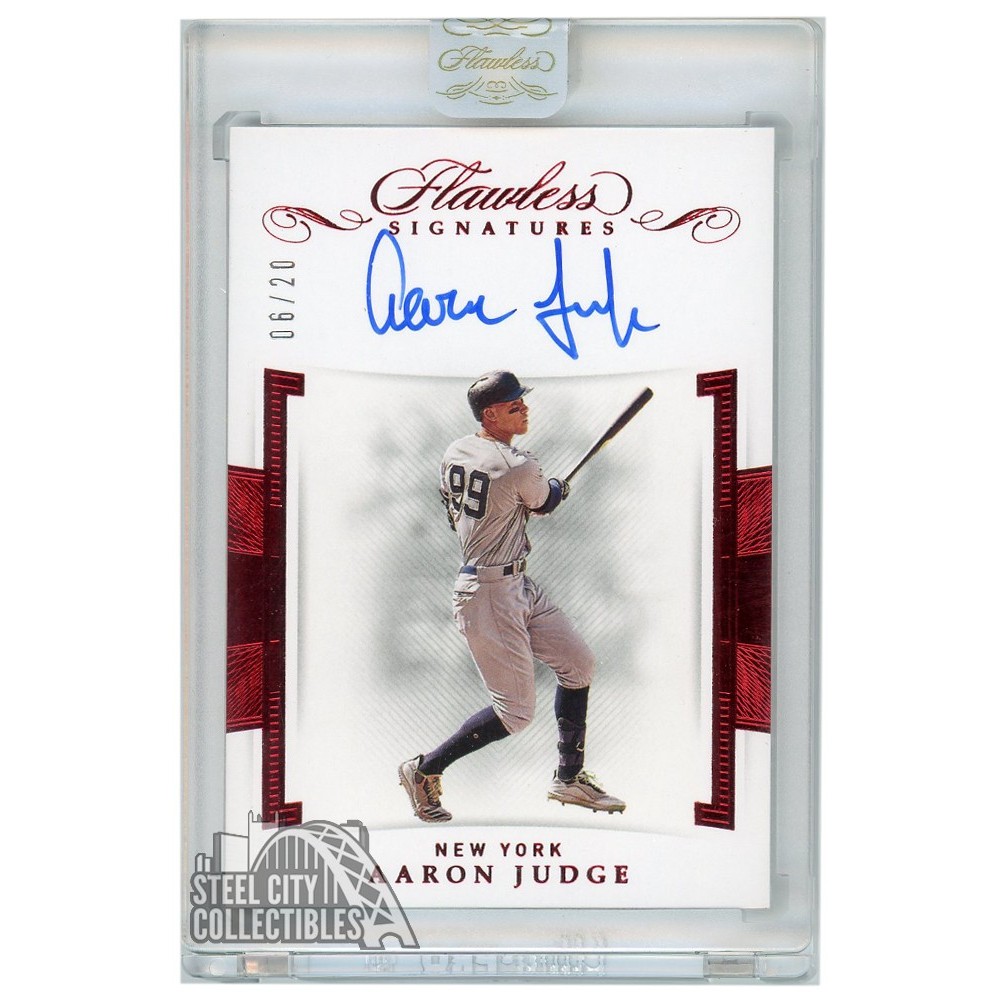 Aaron Judge 2020 Panini Flawless Ruby Autograph Card 06/20 | Steel City ...