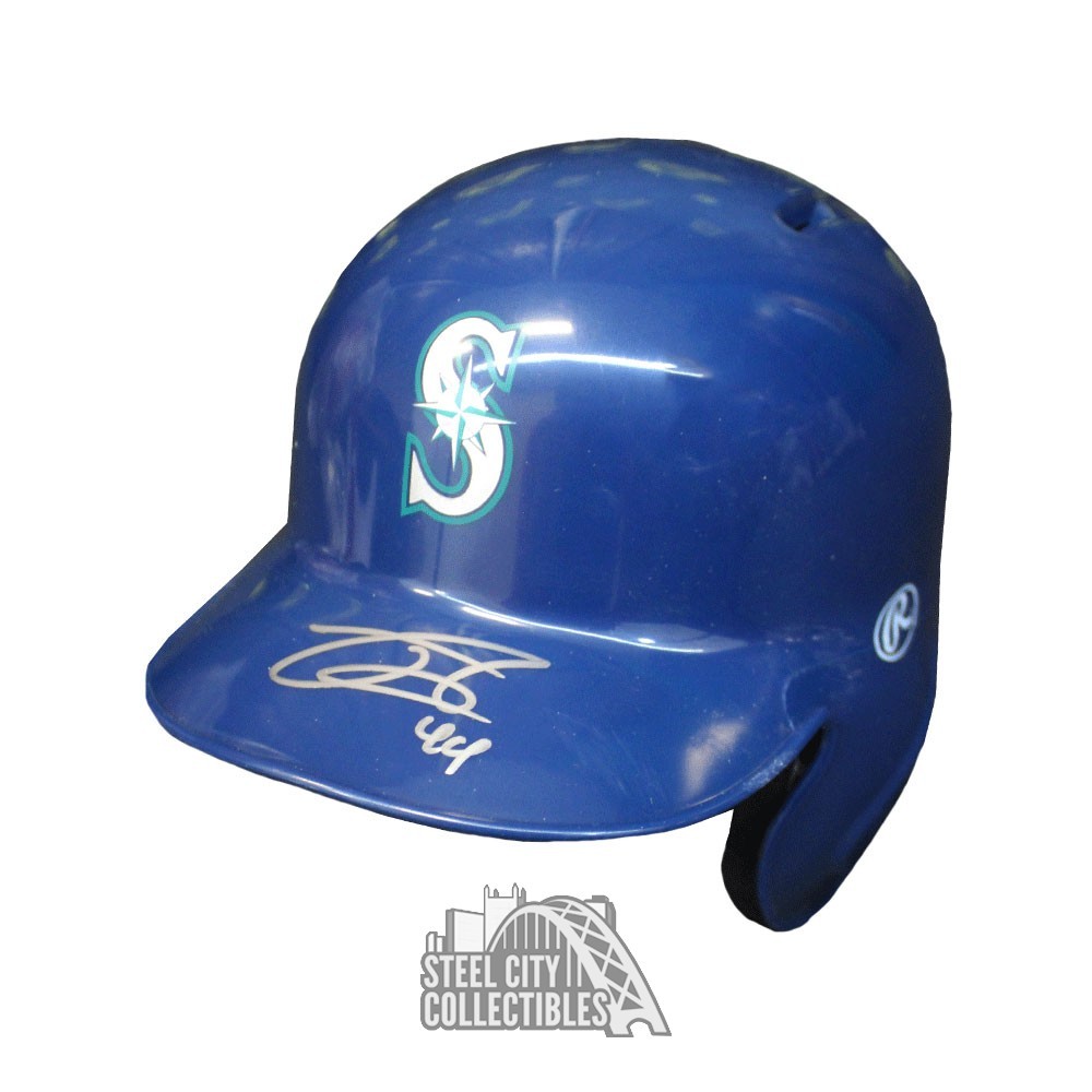Julio Rodriguez Autographed Seattle Mini Baseball Helmet - JSA | Steel ...