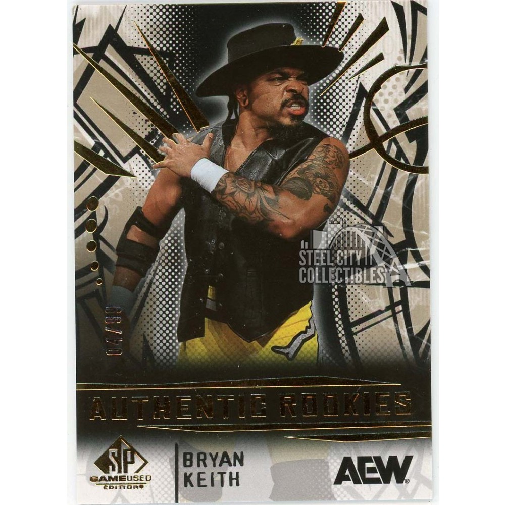 Bryan Keith 2025 Upper Deck AEW SP Game Used Authentic Rookies Gold ...